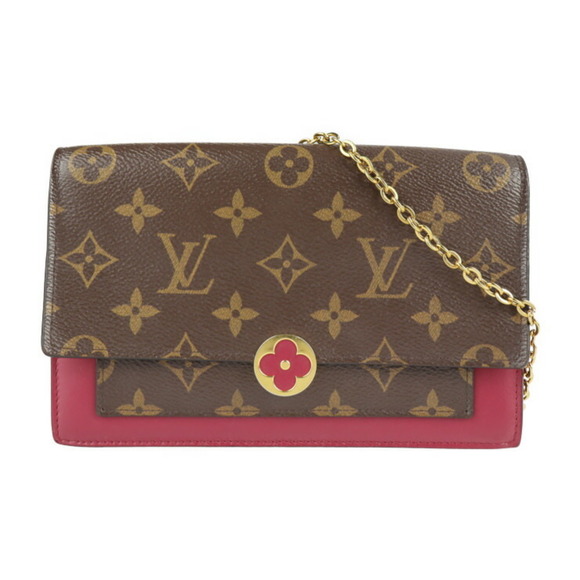 Louis Vuitton | Bags | Louis Vuitton Portefeuille Flor Chain Clutch Bag ...